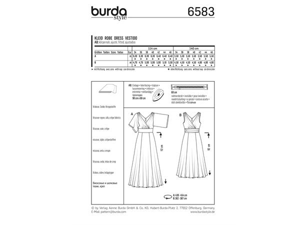 Burda 6583 - Kjole - Sømsenteret AS