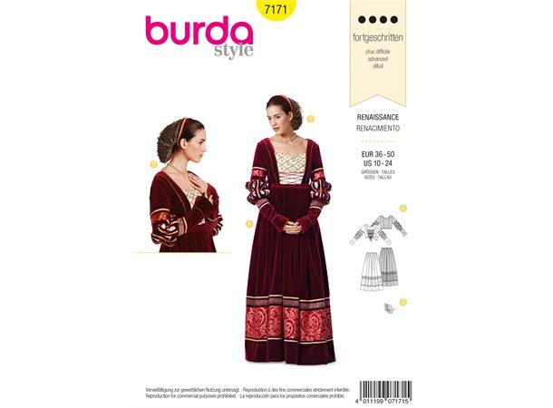 Burda 7171 - Renessansekjole - Sømsenteret AS