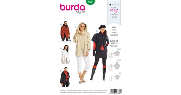 Burda 7700 - Vest og Jakke - Sømsenteret AS