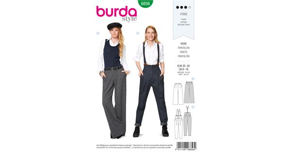 Burda 6856 - Bukser og selebukser - Sømsenteret AS