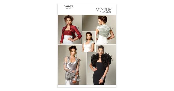 Vogue 8957 - Bolero E5 (14-16-18-20-22) - Sømsenteret AS