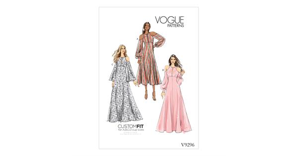 Vogue 9296 - Kjole. - Sømsenteret AS